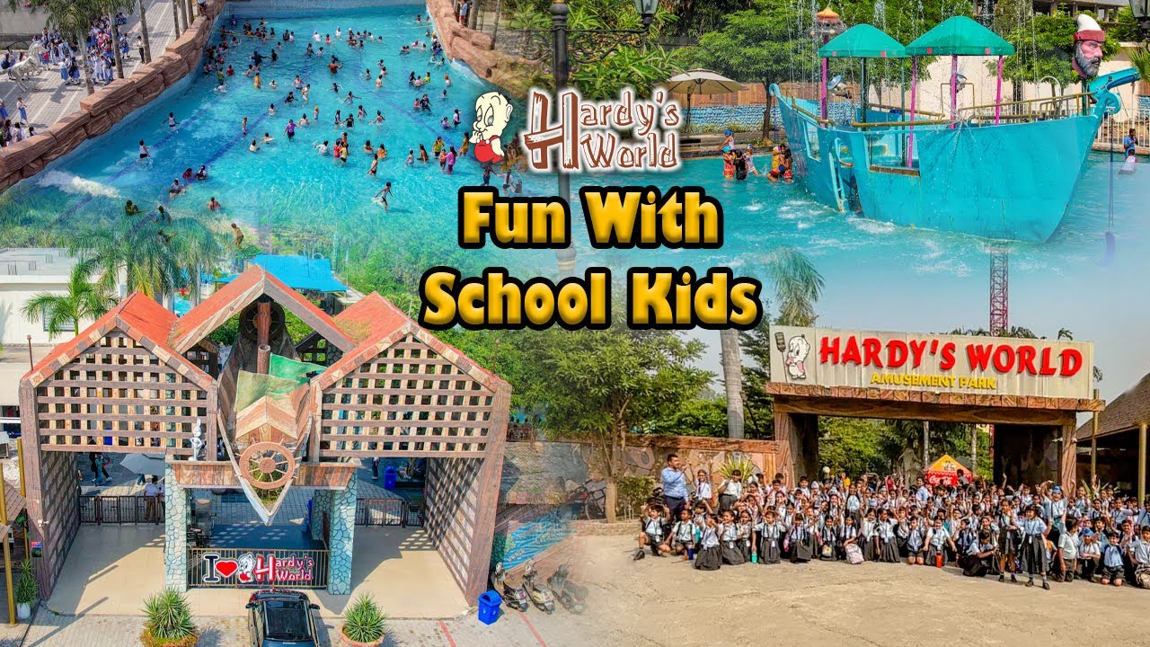 Hardy's World Ludhiana // Amusement Park and Water Park // A day with school Students - YouTube