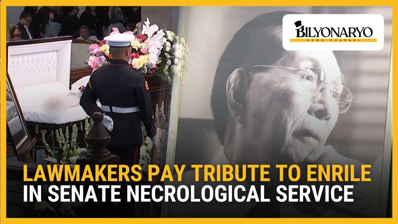 Lawmakers Pay Tribute to Enrile in Senate Necrological Service | The ...