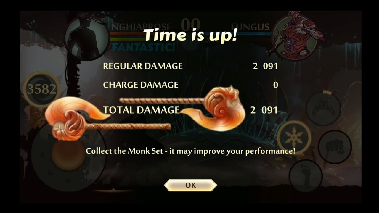 Shadow fight 2 Axes 2091 damage - YouTube