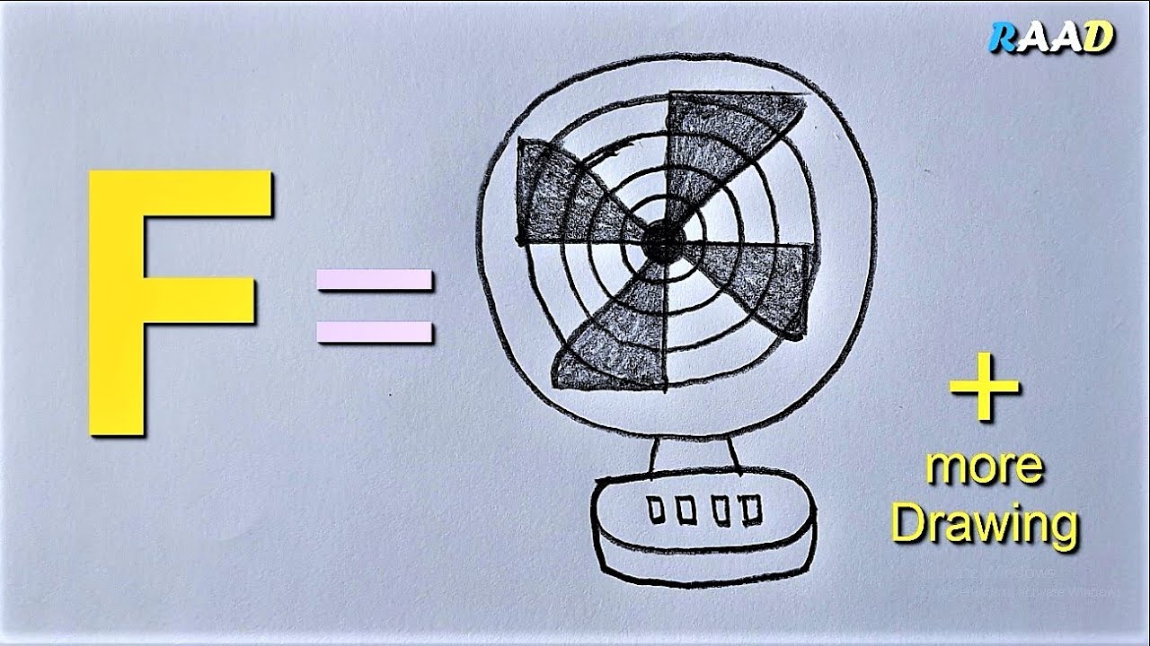 Drawing with F | Many Drawing with Letter | Draw Using Alphabet F ...