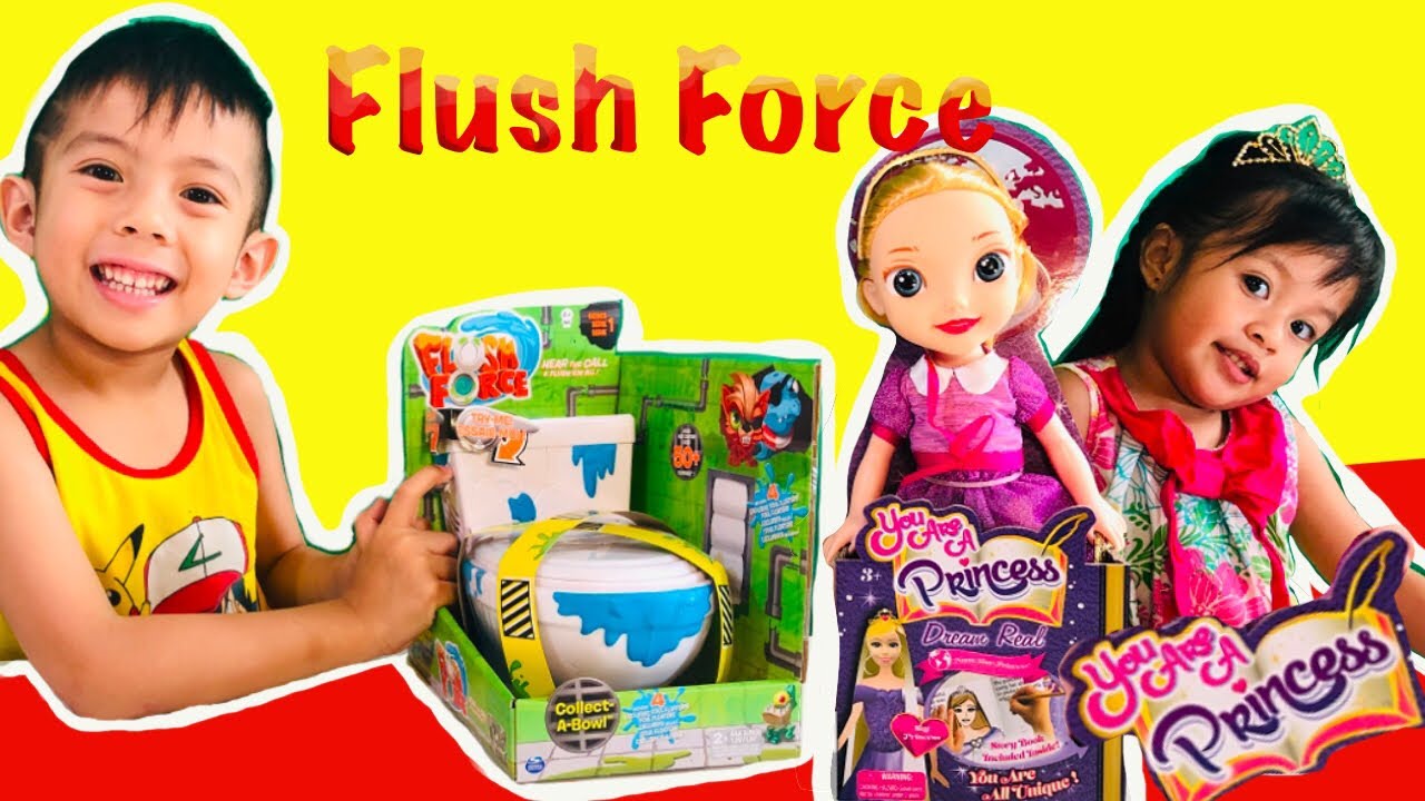 Flush Force Surprise Monsters and disney toy review - unboxing toy ...