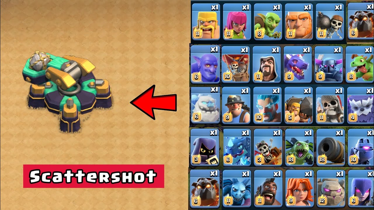 Scattershot vs all max troops..watch till end - Clash of clans #coc # ...