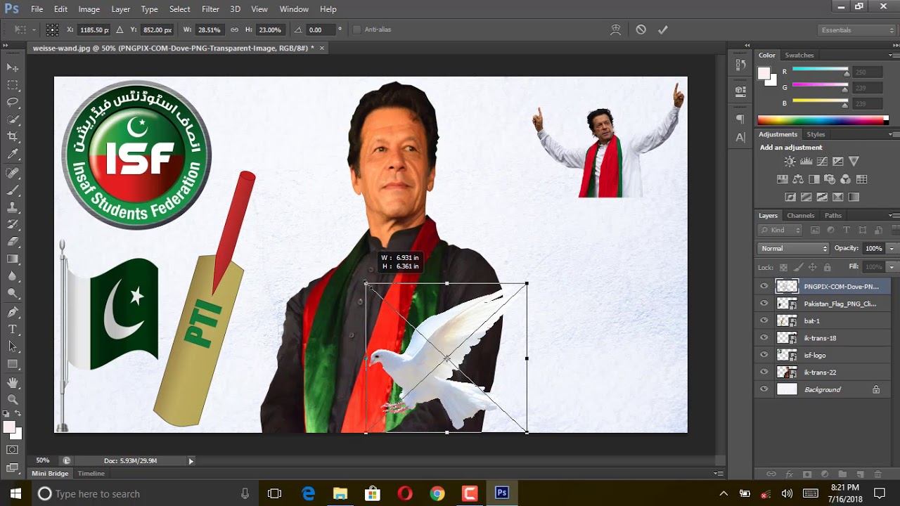 HOW to make PTI poster in photoshop - YouTube