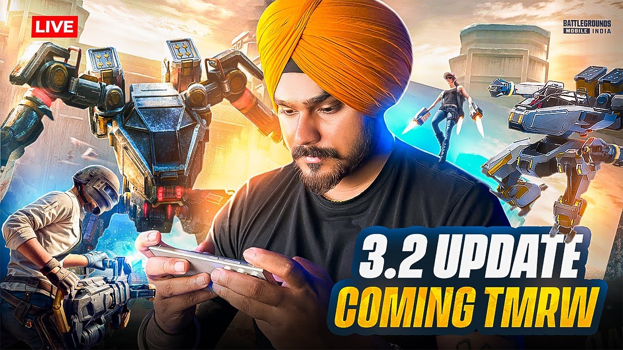 BGMI 3.2 UPDATE COMING TOMMOROW 😍 FUN AND CHILL STREAM #bgmilive - YouTube