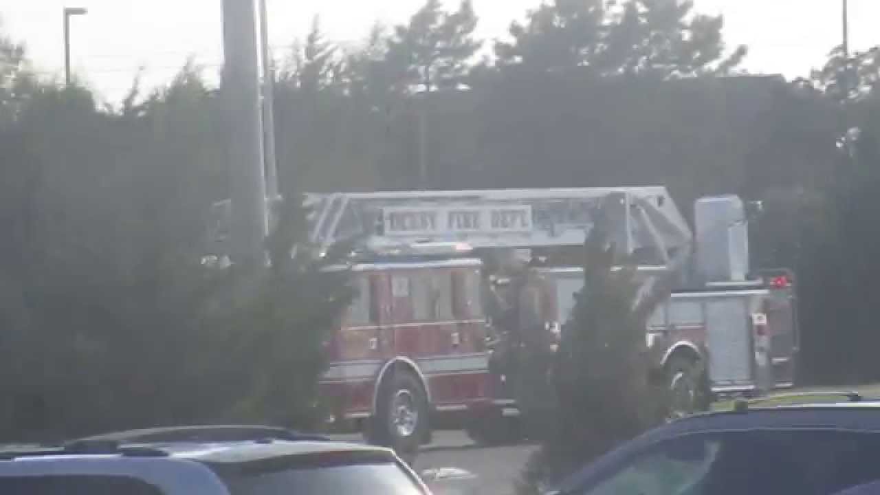 Derby Fire Department Q82 and E82 Responding Code 3 - YouTube