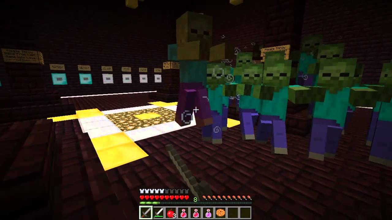 Minecraft: Zombie Arena (Mini-Game) - YouTube