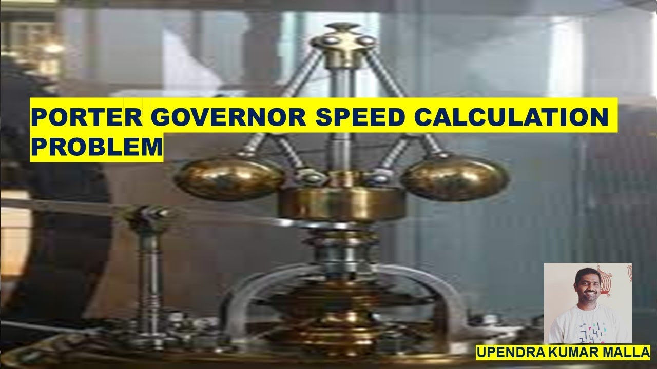 Porter Governor Speed Calculation 2 | Equilibrium speed | Types Of ...