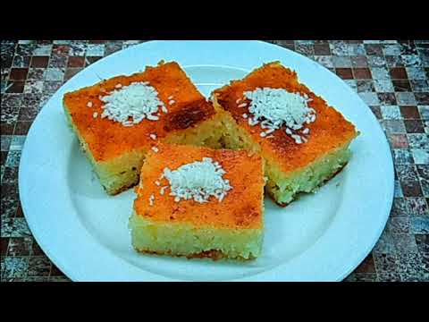 Rəvani resepti. Revani tatlısının tarifi. şərbətli şirniyyat.