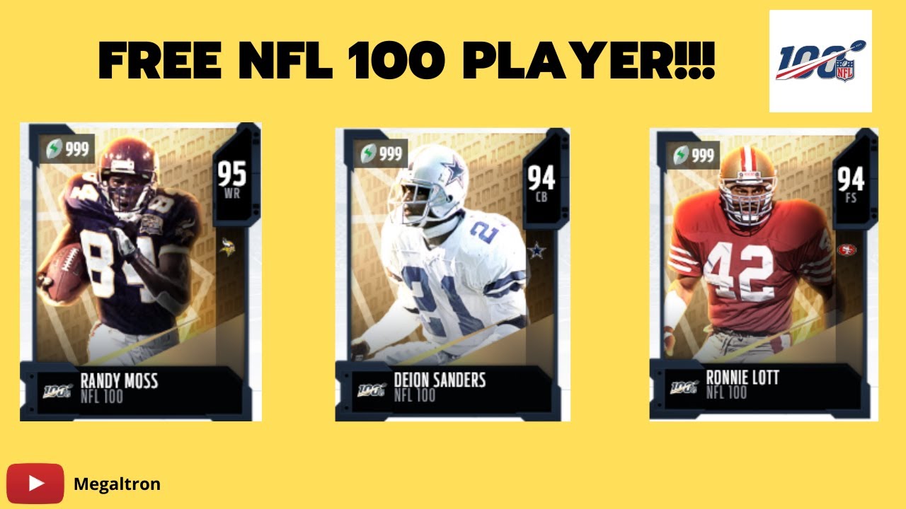 Get a FREE NFL 100 Player!! Best Player In The Game! - YouTube