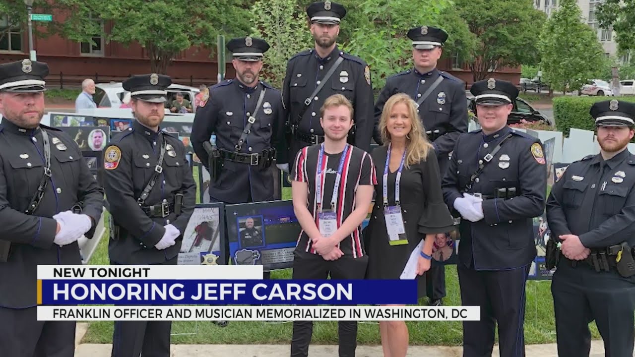 Franklin officer, country musician Jeff Carson honored at national ...