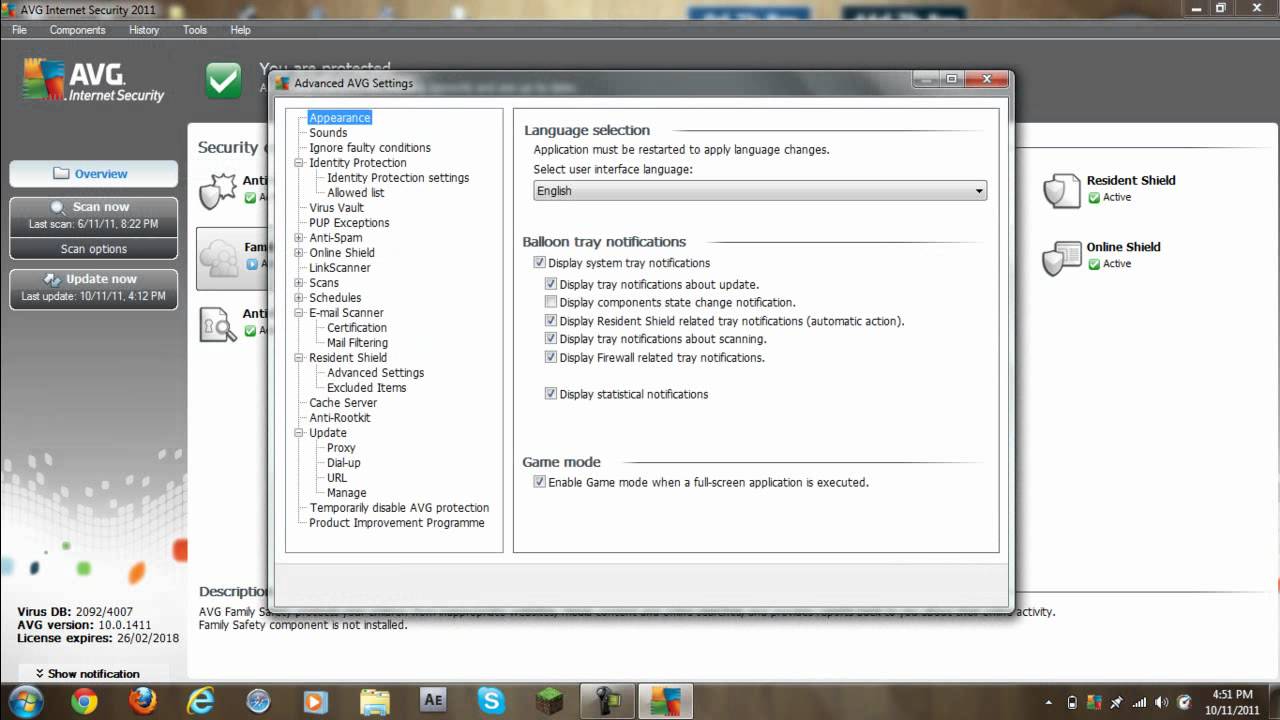 How to disable AVG Internet Security 2011 - YouTube