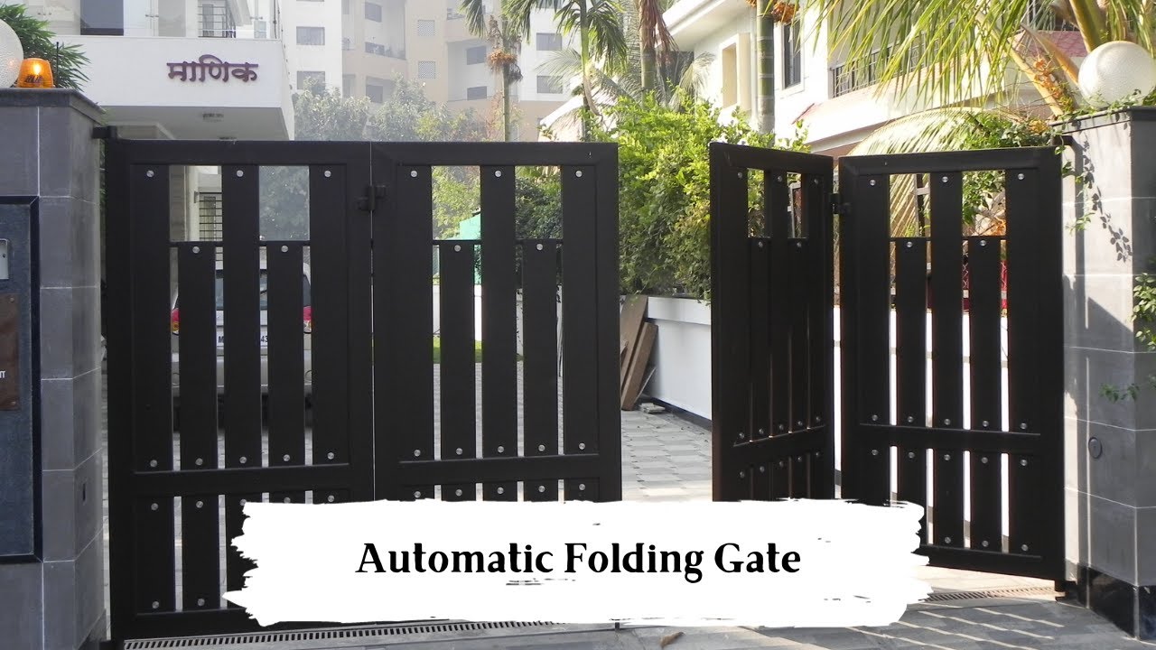 Automatic Sliding Folding Gate | Bi-fold Gate | Foldable driveway gate ...