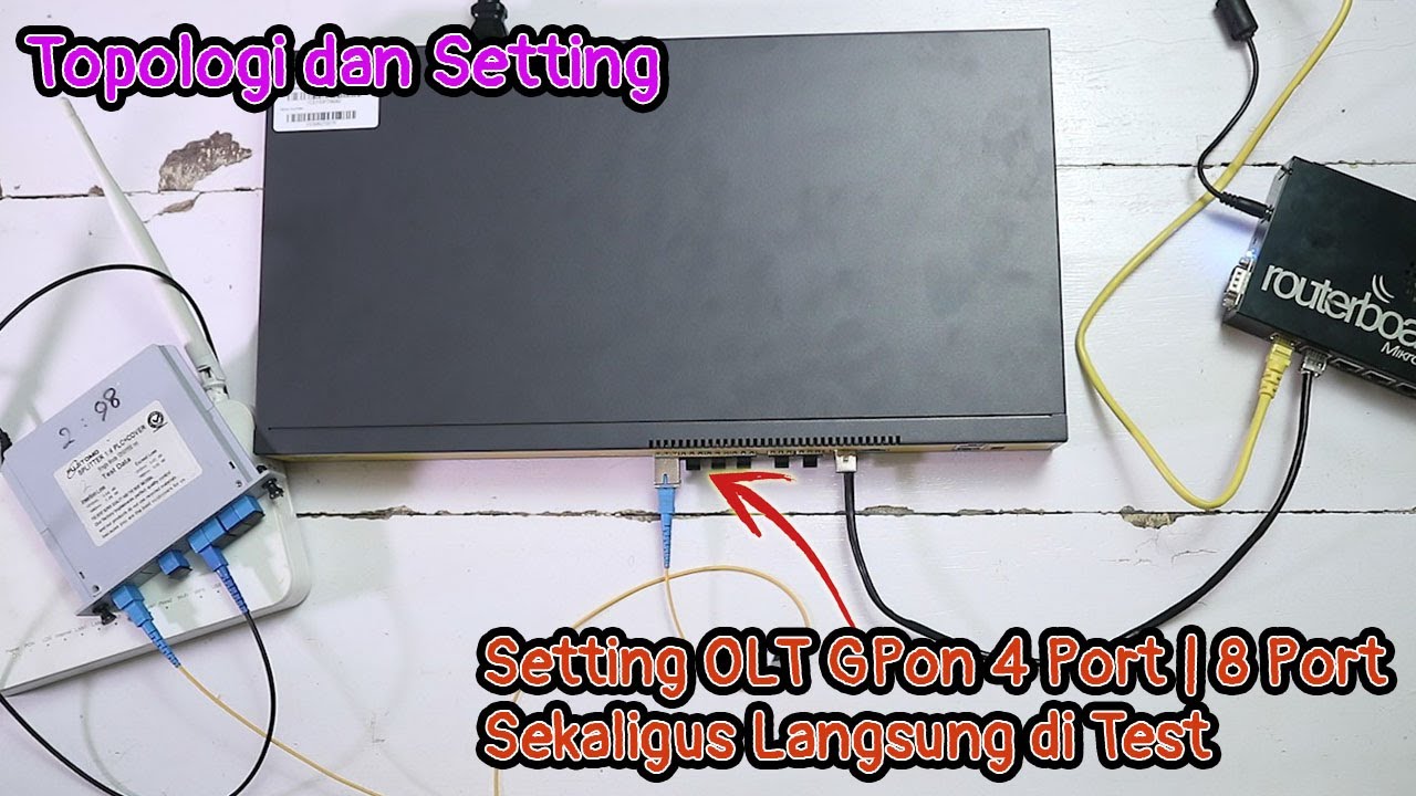 Topologi dan Tutorial Setting OLT GPON Jo-Link, Global, VSol 4 Port | 8 ...