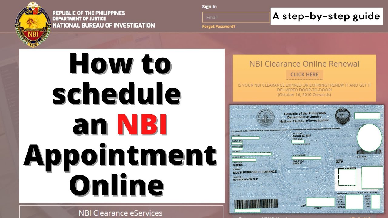 NBI Clearance Online Application | Paano kumuha ng NBI Clearance ...