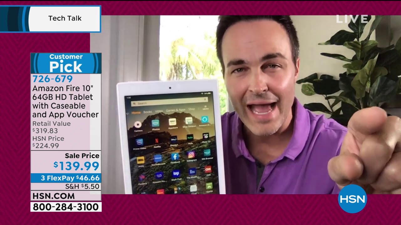 Amazon Fire 10" 64GB HD Tablet with Caseable and App Vou... - YouTube