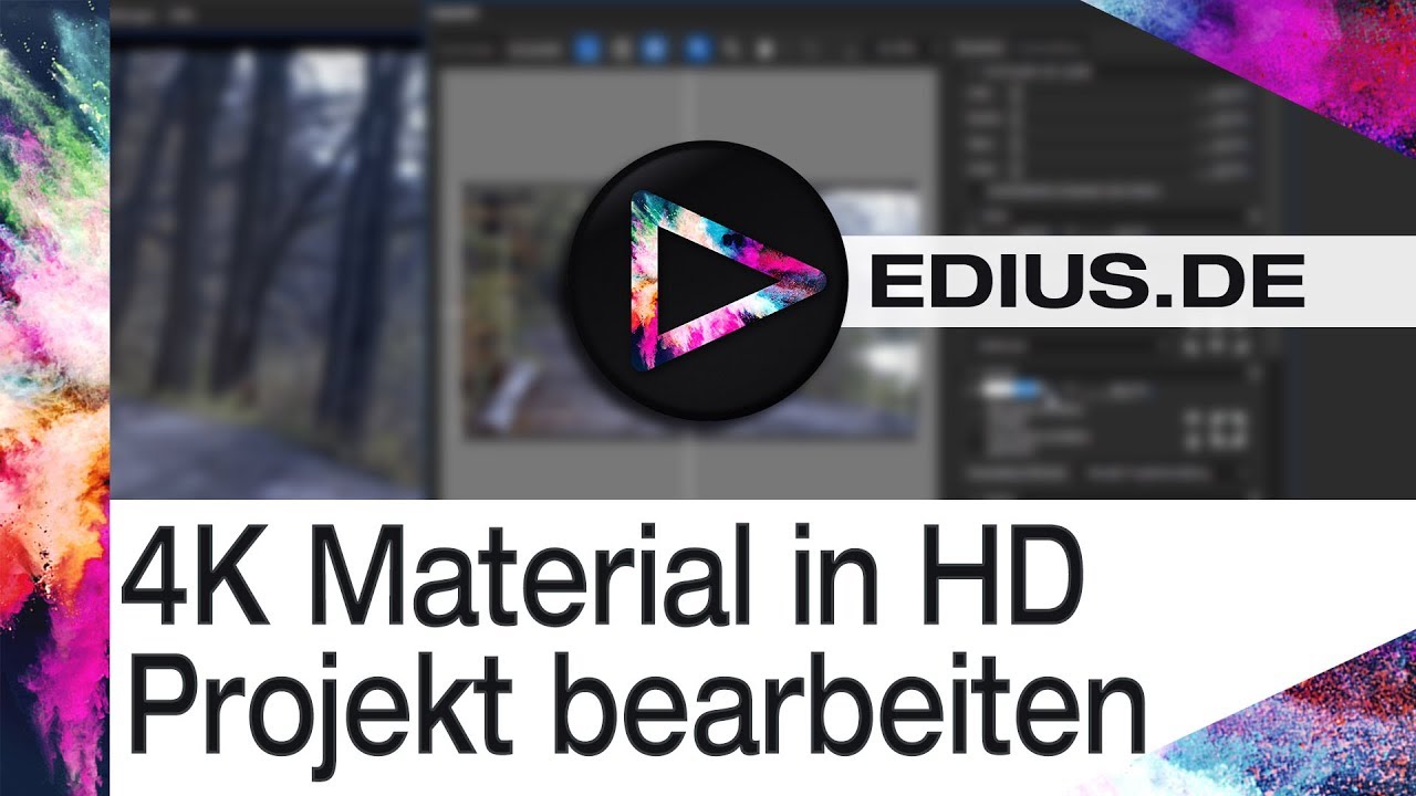 EDIUS Podcast - 4K Material in HD Projekt bearbeiten - YouTube