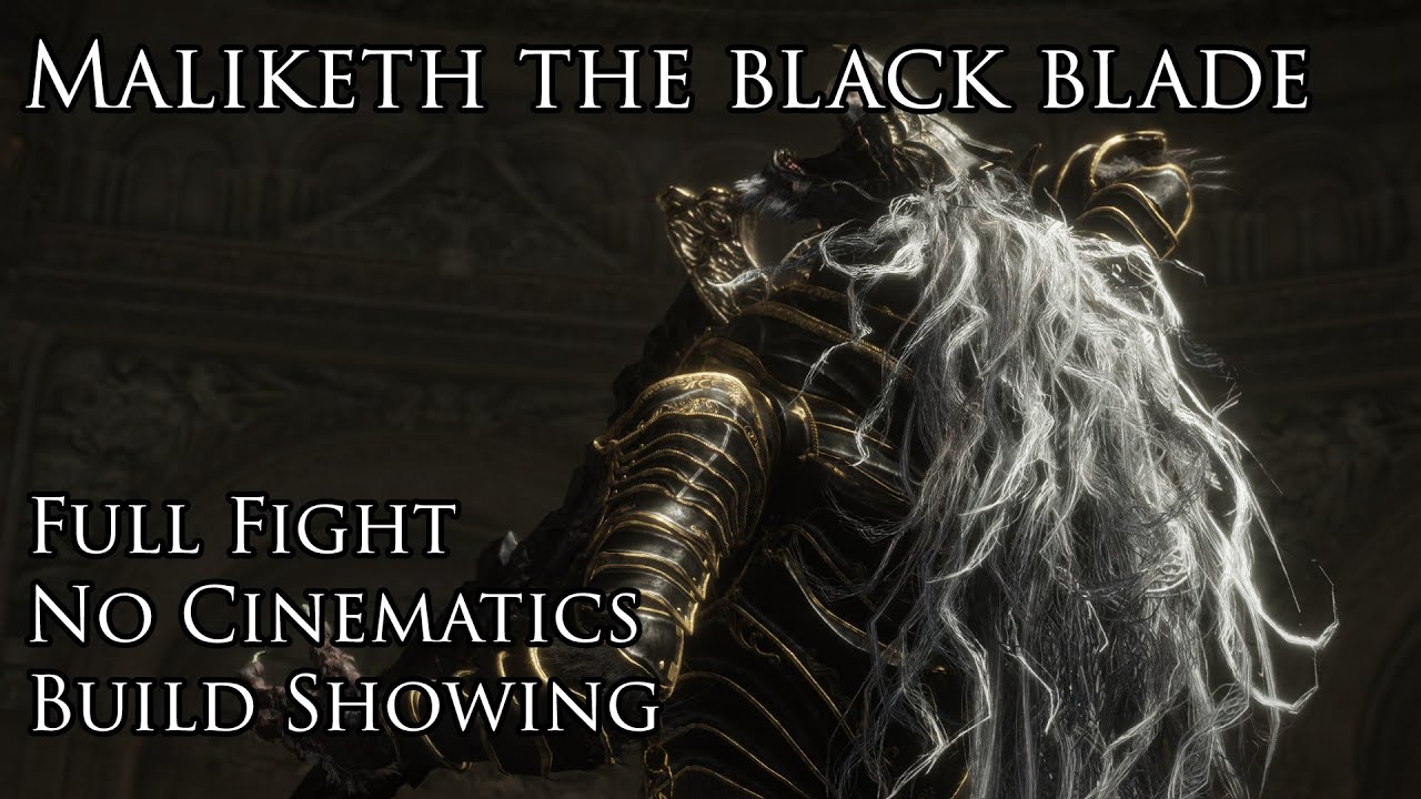 Elden Ring - Maliketh The Black Blade FULL FIGHT No Cinematics + Build ...
