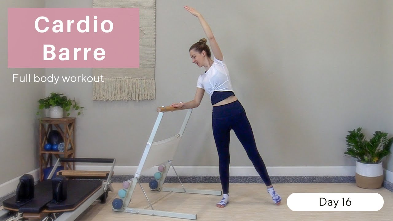 Day 16 │ Barre Workout │ Full Body Cardio - YouTube