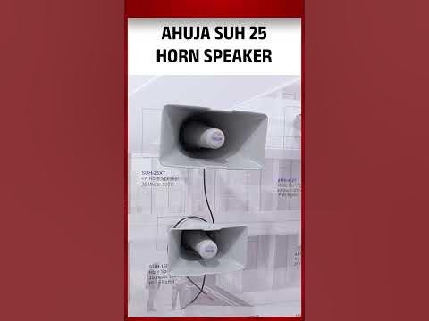 #ahuja suh-25xt pa horn #speakers - YouTube