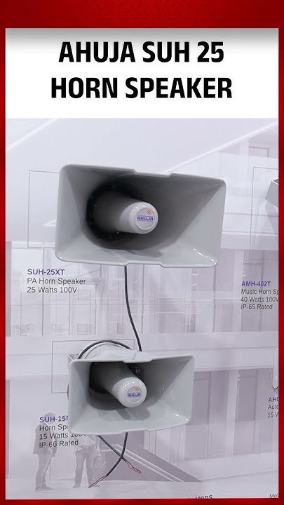 #ahuja suh-25xt pa horn #speakers - YouTube
