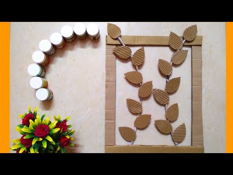 Unique Wall Hanging Craft Using waste Cardboard box 🎁Best Out Of Waste ...