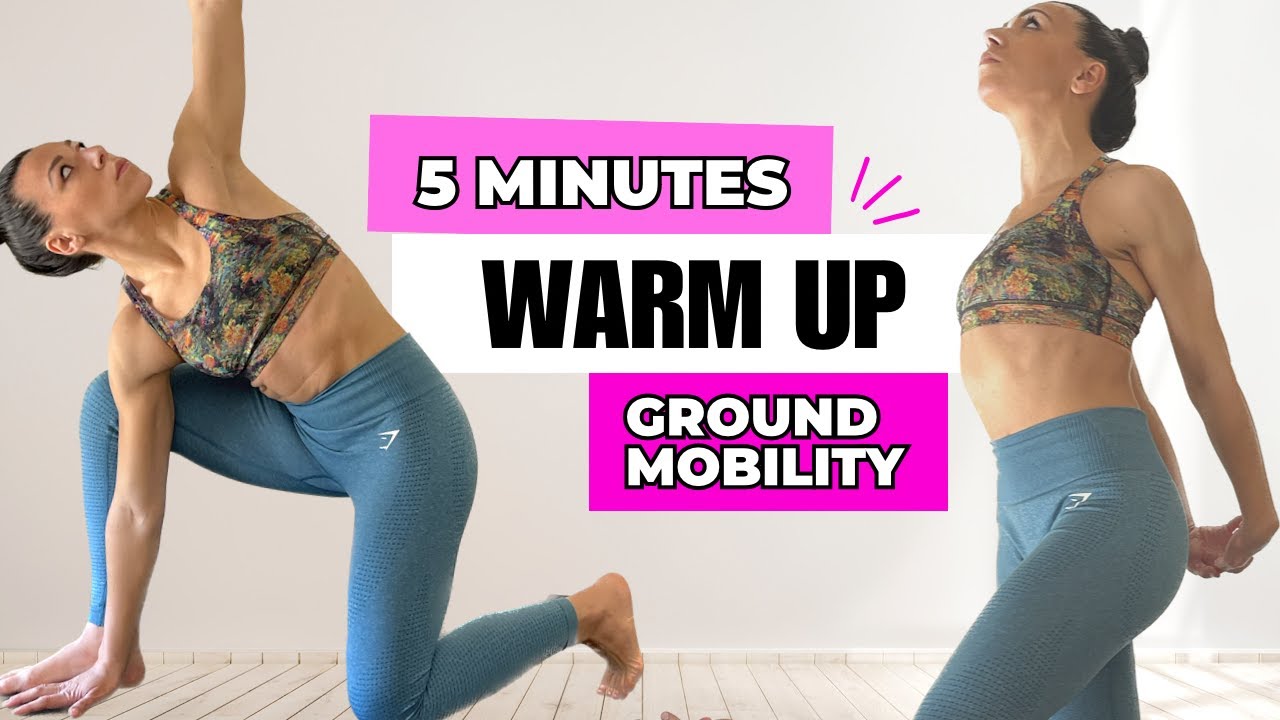 5 MIN GROUND MOBILITY WARM UP FOR AT HOME WORKOUTS (NO JUMPING) - YouTube