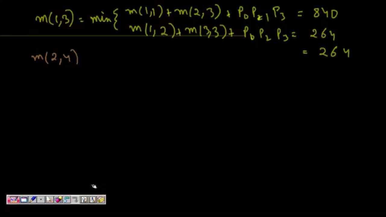 Programming Interview: Matrix Chain Multiplication (Dynamic Programming ...