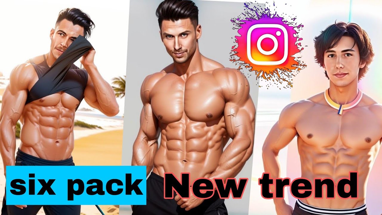 Instagram Trending 3D AI Six Pack Editing l Best Al Avatar Photo ...