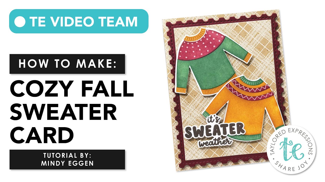 Fall Sweater Weather Cards | @MindyEggenDesign - YouTube