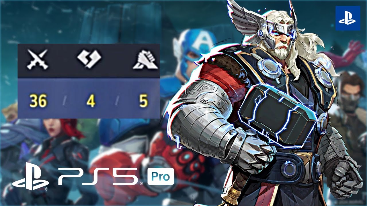 Marvel Rivals 36-4 Thor PS5 Pro Gameplay - No Commentary - YouTube