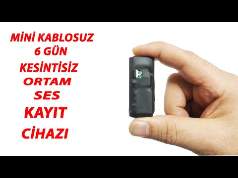 kablosuz 6 gün mini casus ses kayıt cihazı