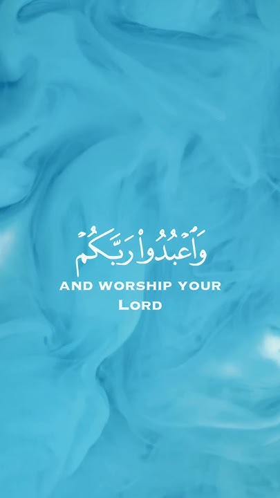 يا أيها الذين آمنوا اركعوا واسجدوا عبدالرحمن مسعد Youtube