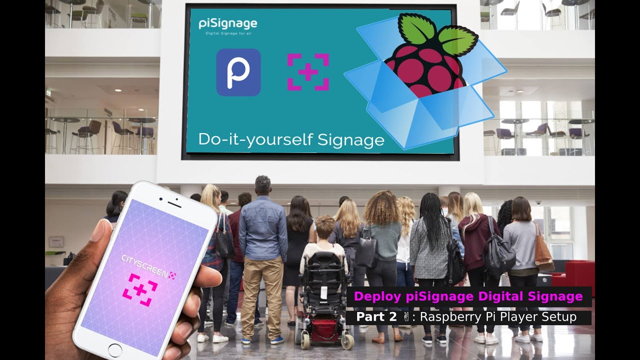 📺Deploy piSignage Pt. 2 ️ - Raspberry Pi 4 Digital Signage Player Setup ...