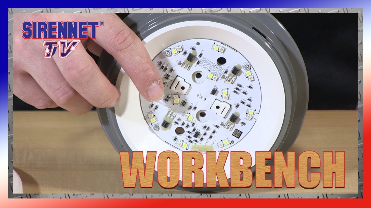 SoundOff White/Red LED Dome Light - YouTube