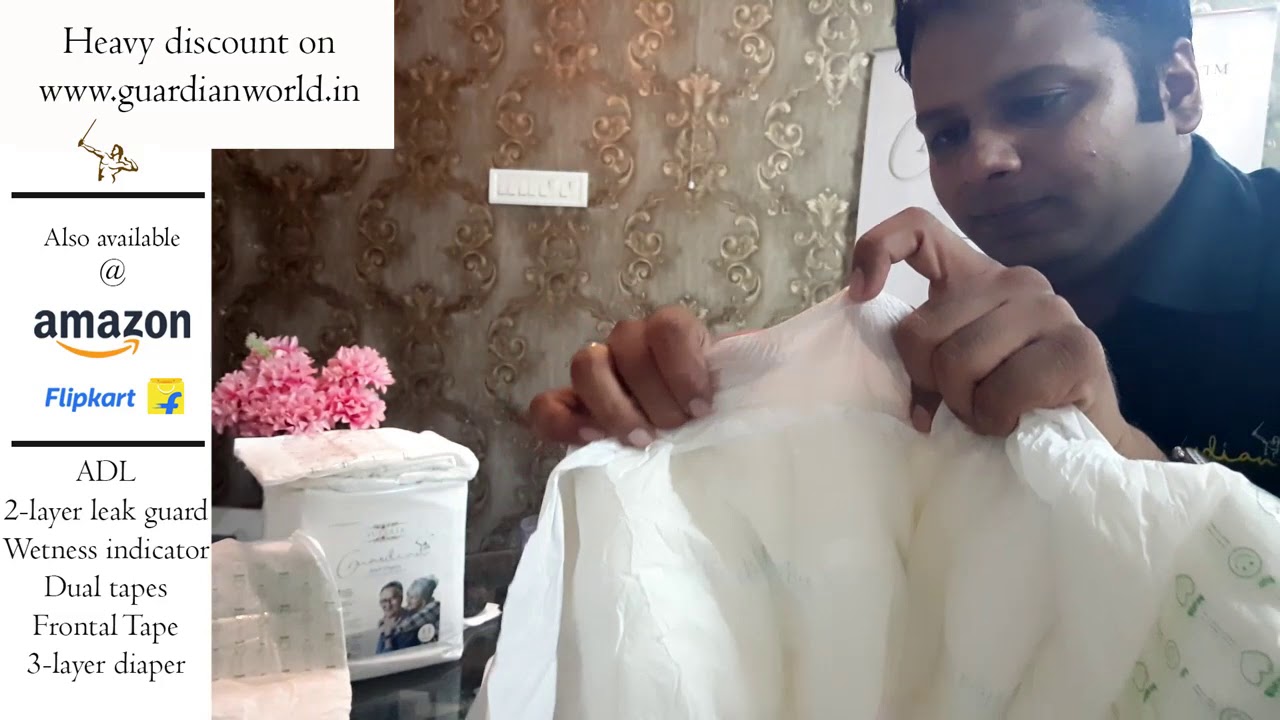 Guardian Adult Diapers amazing test. 1000ml (1liter) water absorb. Get ...