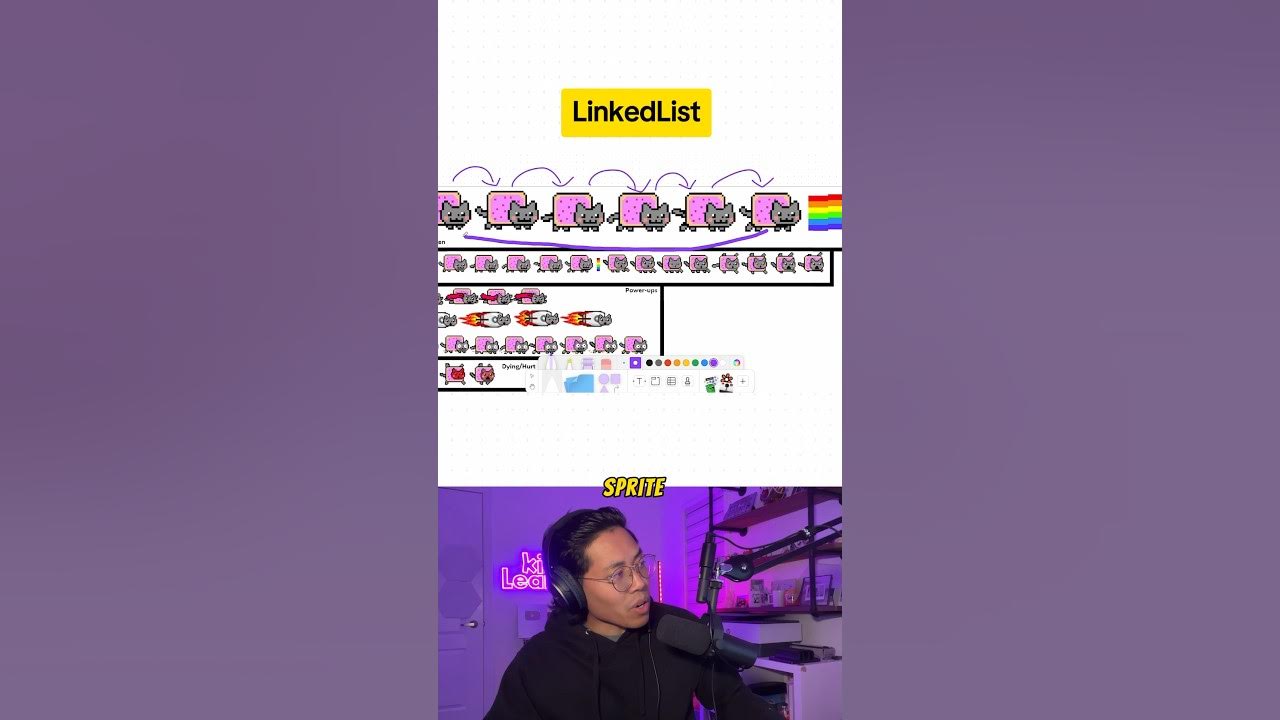 Explaining LinkedList in 30 seconds #computerscience #coding #softwareengineer #stem - YouTube