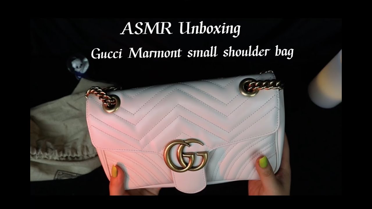 Asmr Unboxing Gucci Marmont Small Shoulder bag - YouTube
