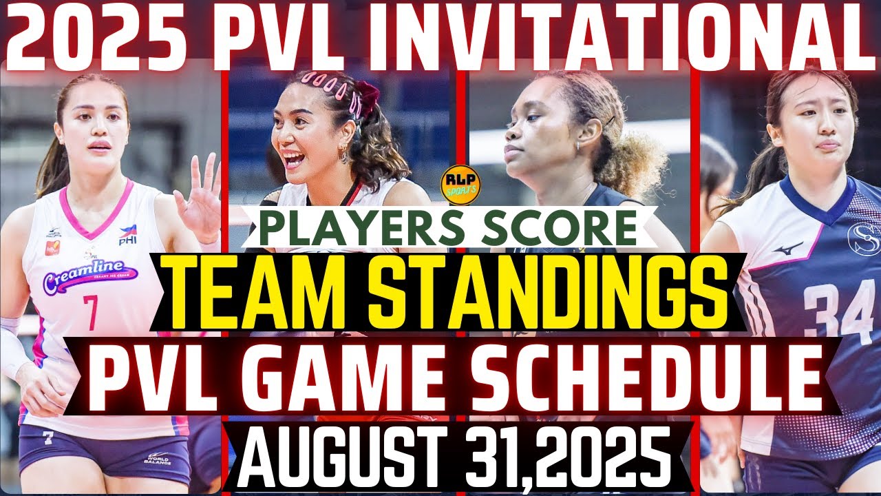 2025 PVL INVITATIONAL TEAM STANDINGS AUGUST 29,2025|PVL GAME RESULT|PVL ...