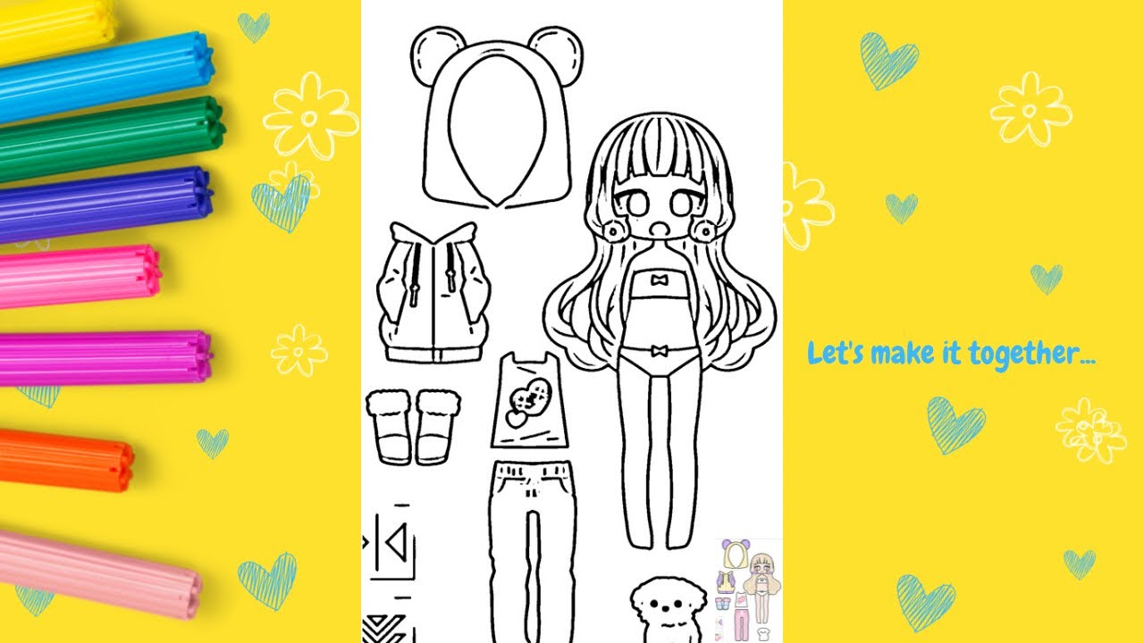 DIY How To Make Kawaii Sakura School Simulator Paper Doll Dress Up # ...