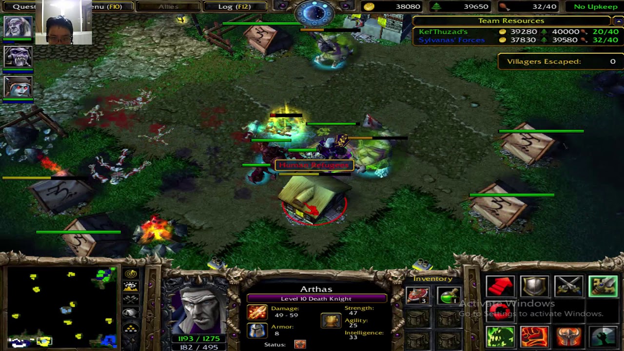 warcraft 3 frozen throne undead scourge #1 : ราชา arthas - YouTube