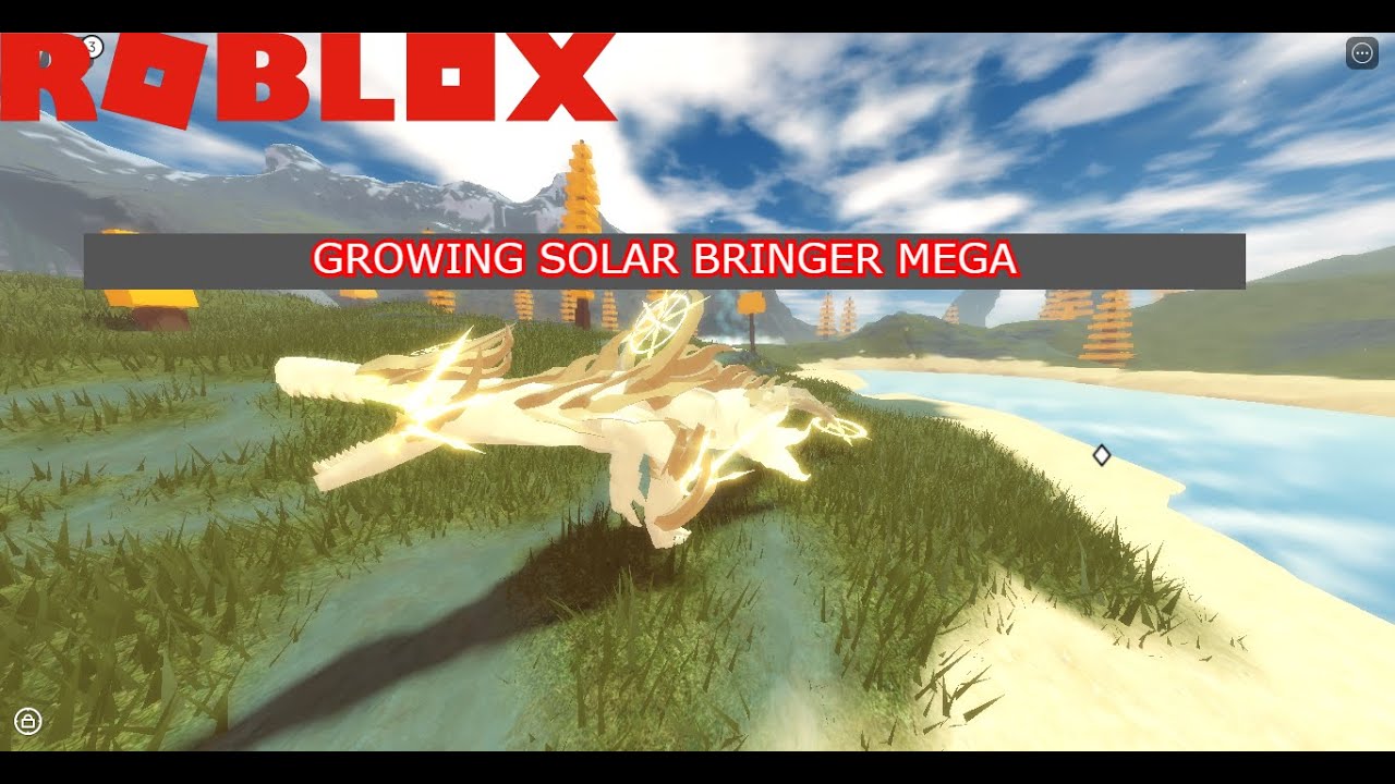 ROBLOX Dino Sim Growing Solar Bringer Mega - YouTube