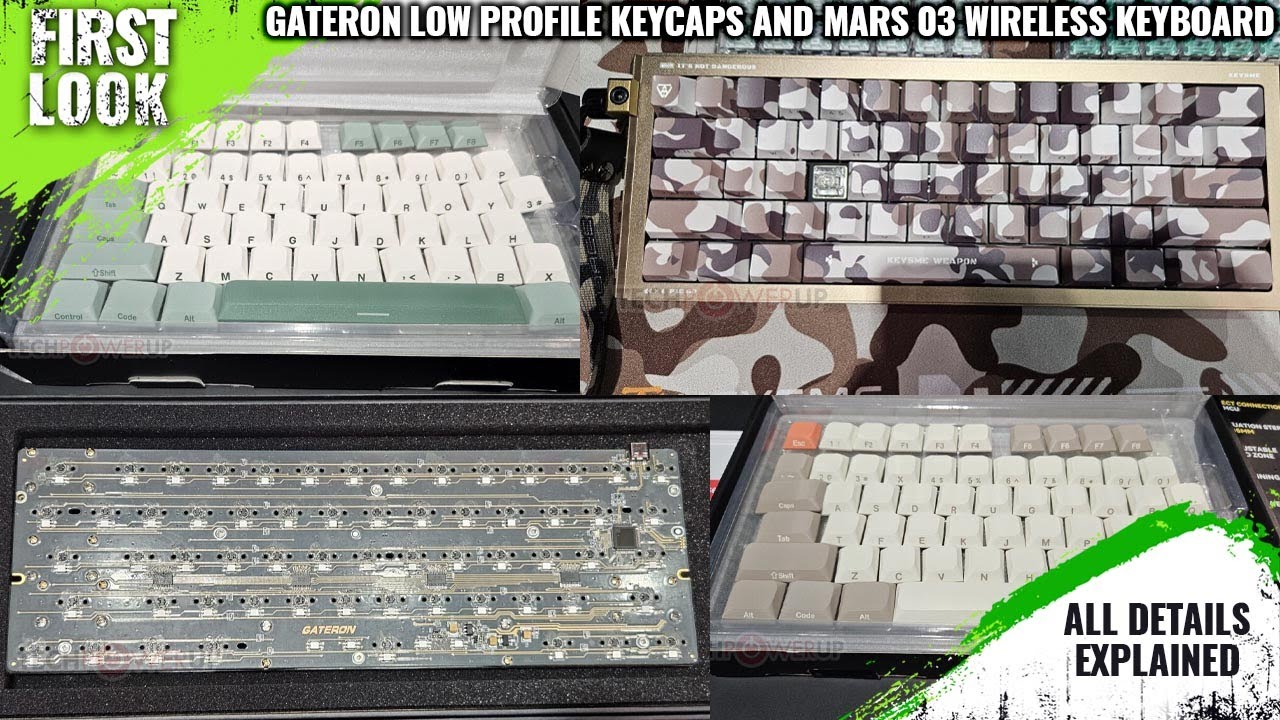 Gateron Low-profile Keycaps and Mars 03 Wireless Keyboard Showcased At ...