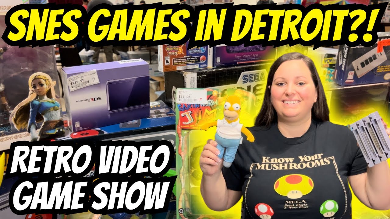I Found Super Nintendo Games In DETROIT MICHIGAN! - Game Convention ...