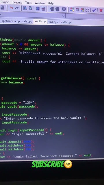 vault access in c++ IDE dev c++#cppprogramming #codingtime #codinglife - YouTube