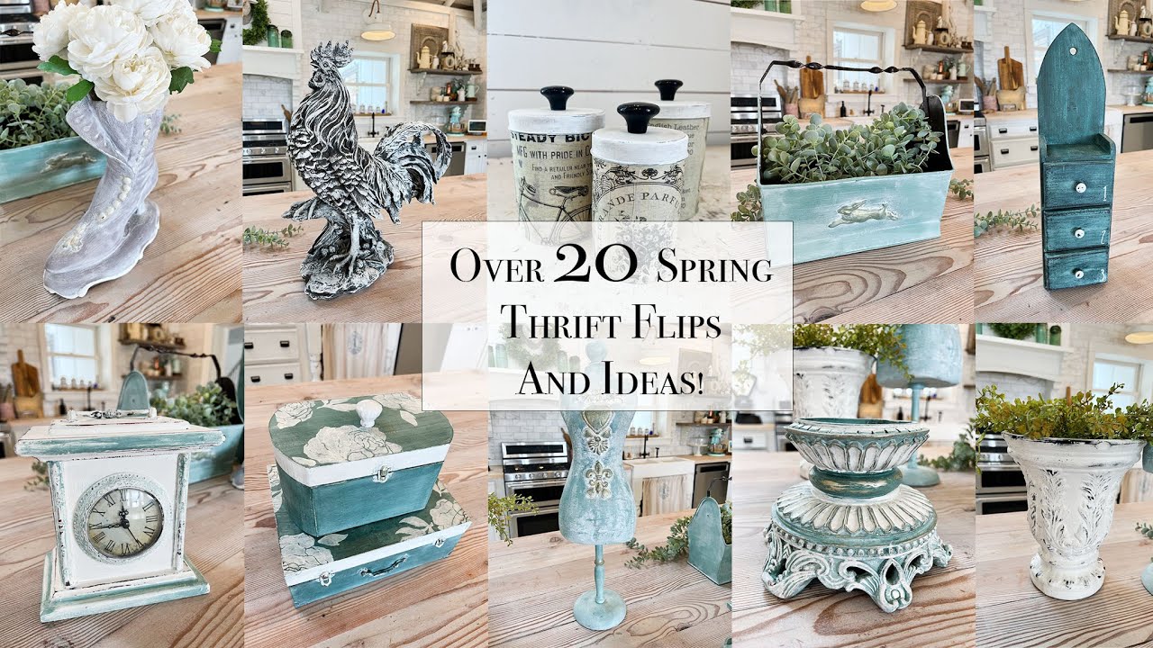 20 + Easy Thrift Flips Spring Decorating Ideas and DIY Paint Projects ...