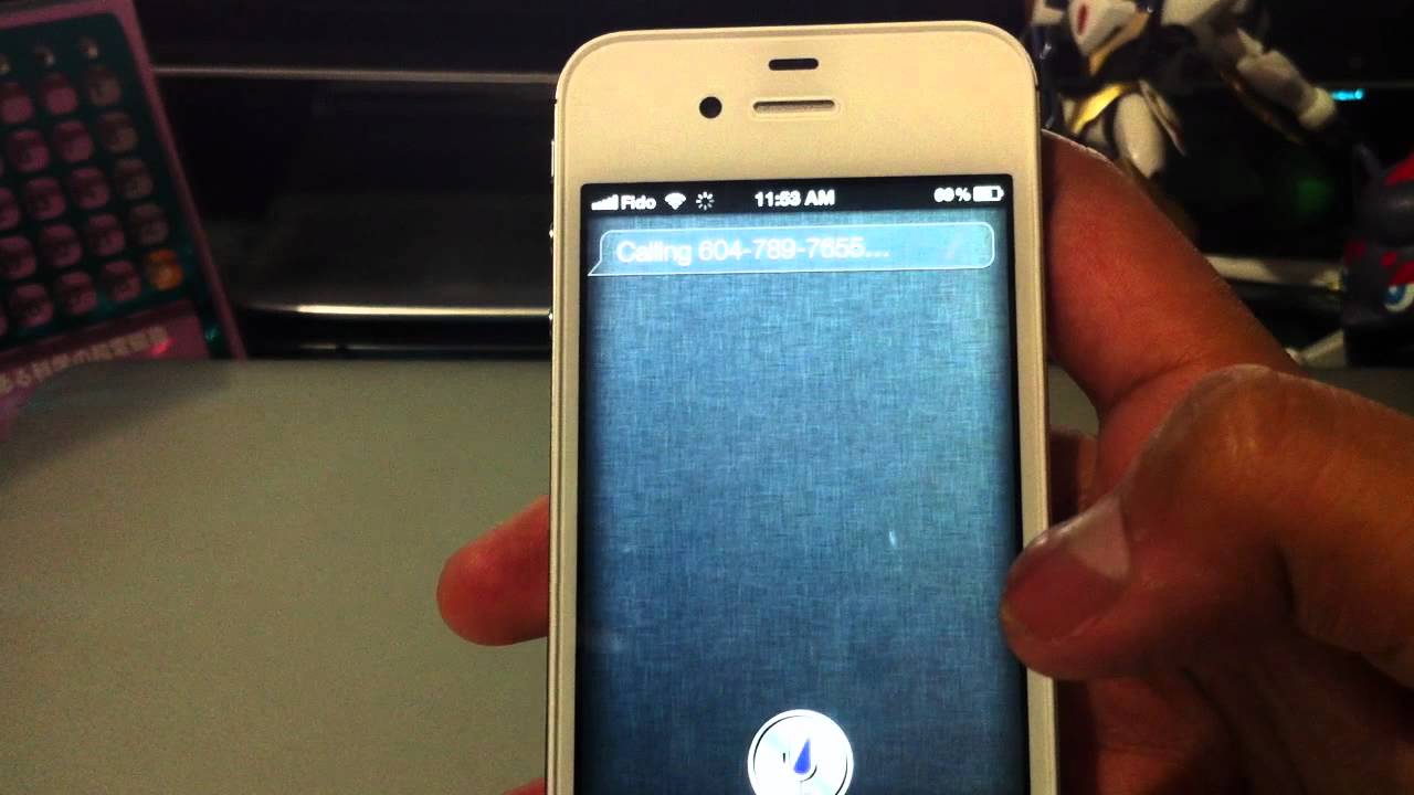 Iphone 4S Siri Demo (Canada) - YouTube