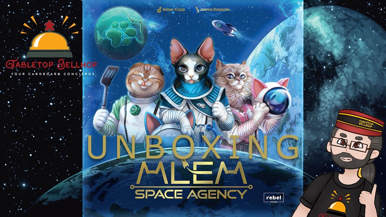 Unboxing MLEM Space Agency, A push your luck dice game from Knizia with ...