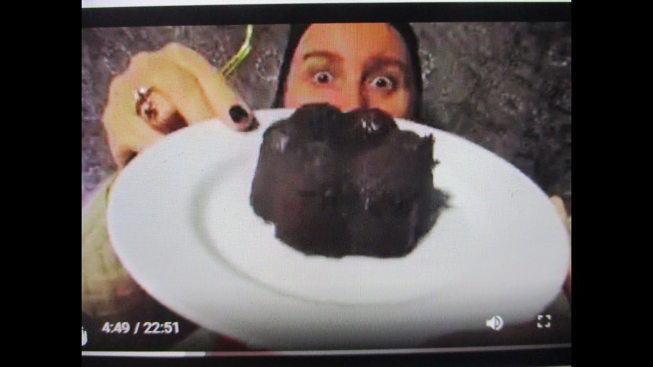 Eating a HOT LAVA CAKE blossomlikearose - YouTube