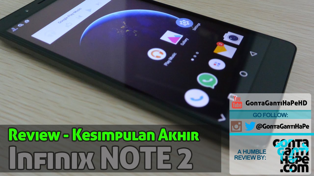 Full Review - Infinix Note 2 - Indonesia [GontaGantiHape.com] - YouTube