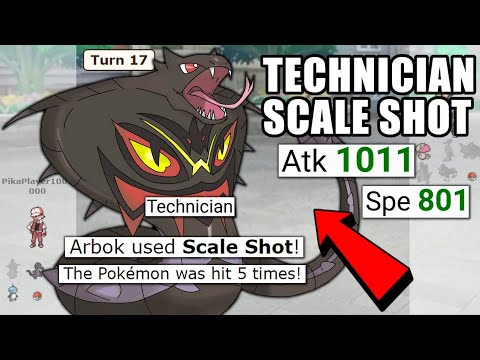 TECHNICIAN LOADED DICE SCALE SHOT ARBOK IS SO GOOD! POKEMON SCARLET AND VIOLET | POKEMON ...